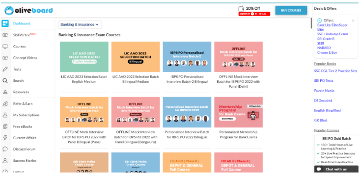 How to attempt a Live Mock Test – Oliveboard Help Center