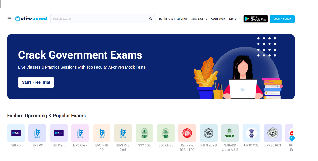 Where can I find Live Mock Test – Oliveboard Help Center